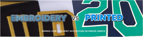 Difference Between Screen Print Vs Embroidery | Custom Jerseys - FansIdea
