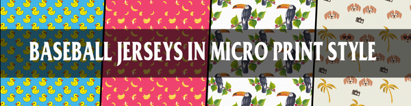 Micro Print Jerseys | All Over Print Baseball Shirts | Animal Hawaiian ...