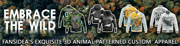 Embrace the Wild: FansIdea's Exquisite 3D Animal Patterned Custom Appa