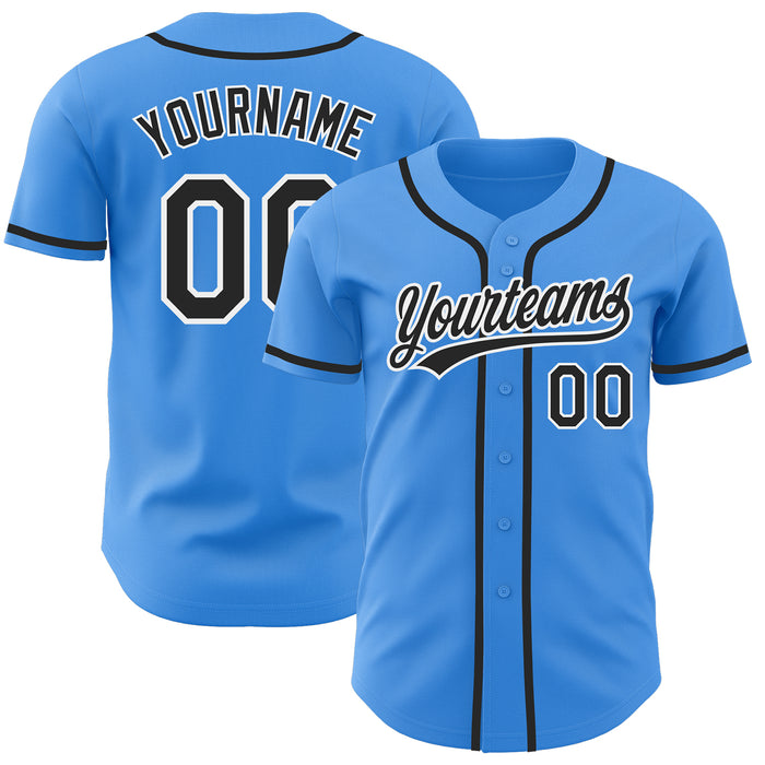 Custom Electric Blue Baseball Jerseys | Blue Shirt Baseball Clothing ...