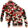 Custom Camo Jacket Red-Cream 3D Bomber Full-Snap Varsity Letterman ...