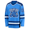 Custom Powder Blue Hockey Jersey Royal-White - FansIdea