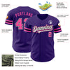 Custom Purple Baseball Jersey Pink-Black Authentic - FansIdea
